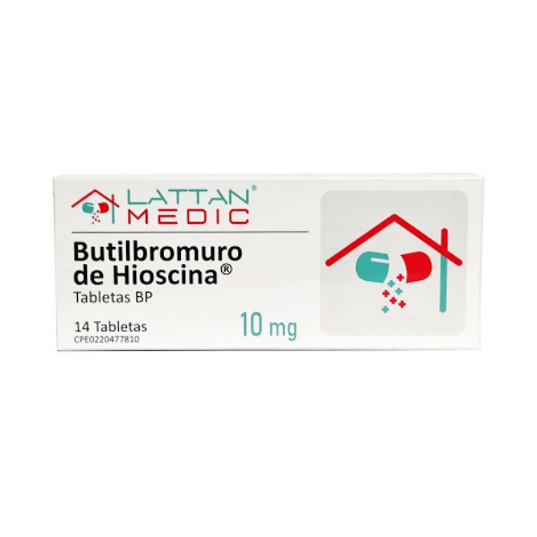 Butilbromuro De Hioscina 10mg x 14 Tabletas - Lattan - Farmatina