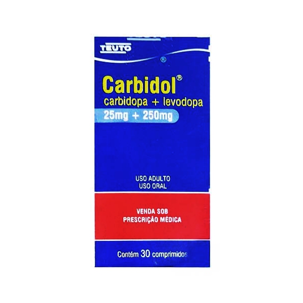 Carbidol Carbidopa + Levodopa 25mg/250mg x 30 Tabletas Teuto - Farmatina