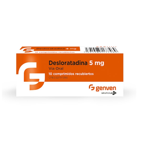 Desloratadina 5mg x 10 Comprimidos - Genven - Farmatina - La Farmacia ...