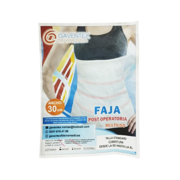 Faja Post Operatoria Multiuso Talla U Gaventex - Farmatina