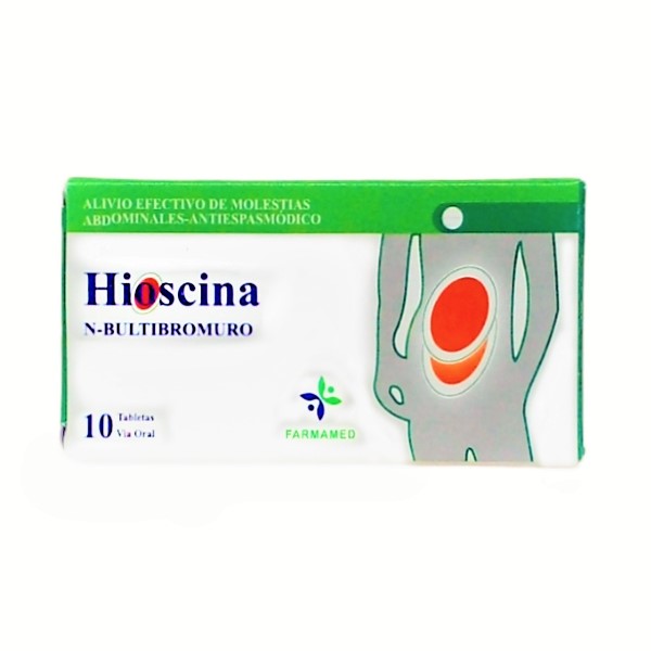 Hioscina 10mg x 10 Comprimidos Farmamed - Farmatina