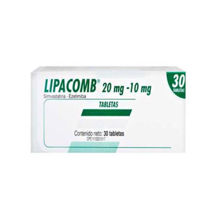 Lipacomb Ezetimiba + Simvastatina 20mg/10mg x 30 Tabletas - Farma ...