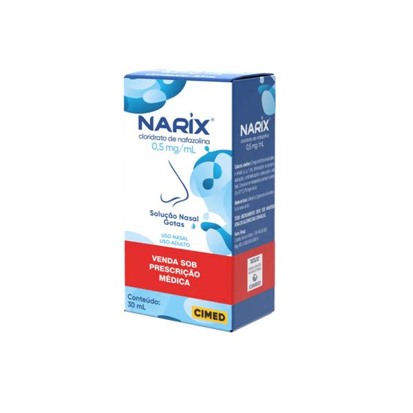 Narix Oximetazolina Solución Nasal 0.5mg x 30ml Cimed - Farmatina