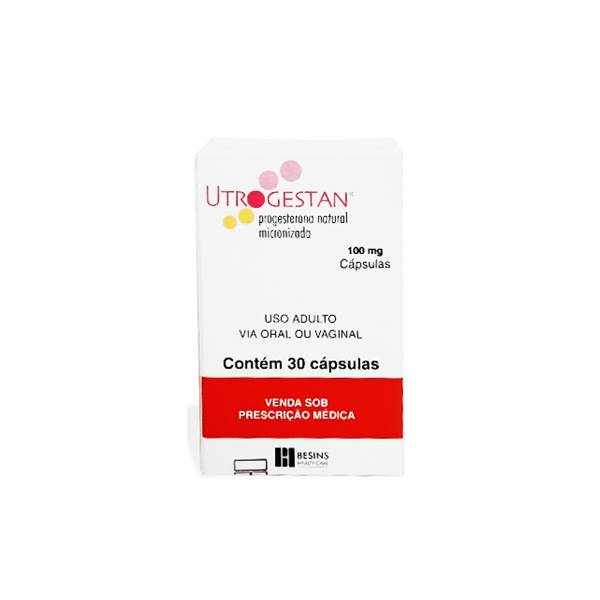 Utrogestran Progesterona 100mg x 30 Cápsulas - Besins - Farmatina