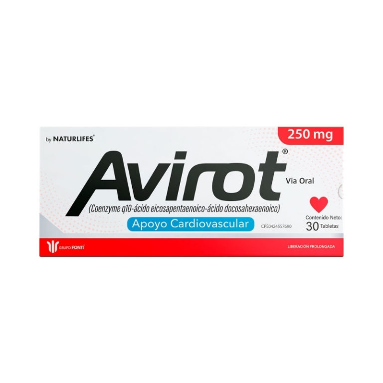Avirot x 30 Tab Naturlifes Coenzima Q10-Ácido Eicosapentaenoico-Ácido ...