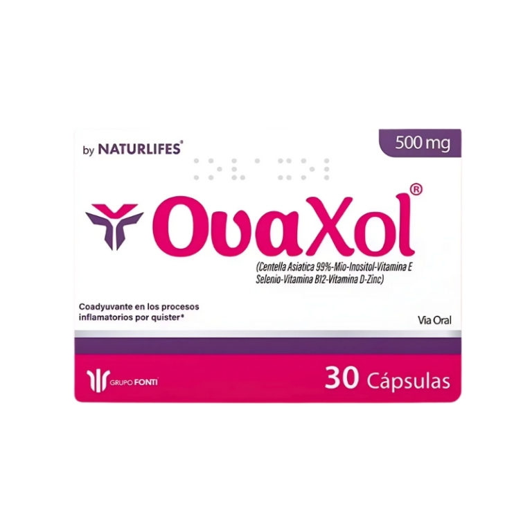 Ovaxol 400Mg x 30 Cap Naturlifes Vitex-Centella Asiatica-Mio-Inositol ...
