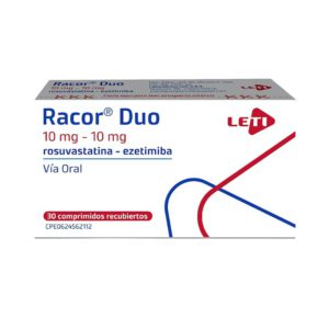 Racor Duo 10-10mg x 30Tab Rosuvastatina+ EzetimibaLeti - Farmatina